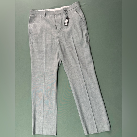 Express | Pants | Express Slim Light Blue Lenin Pants 33 | Poshmark